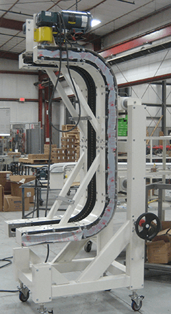 Gripper Conveyors for Elevating, Lowering and Orientation